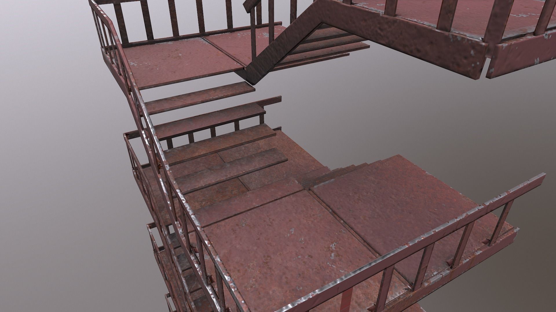 3D model Fire Escape VR / AR / low-poly | CGTrader