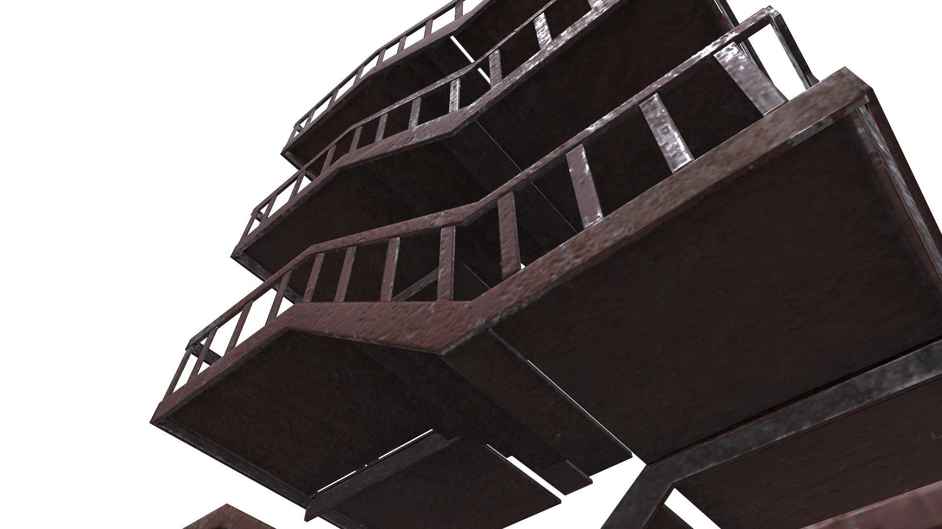 3D model Fire Escape VR / AR / low-poly | CGTrader