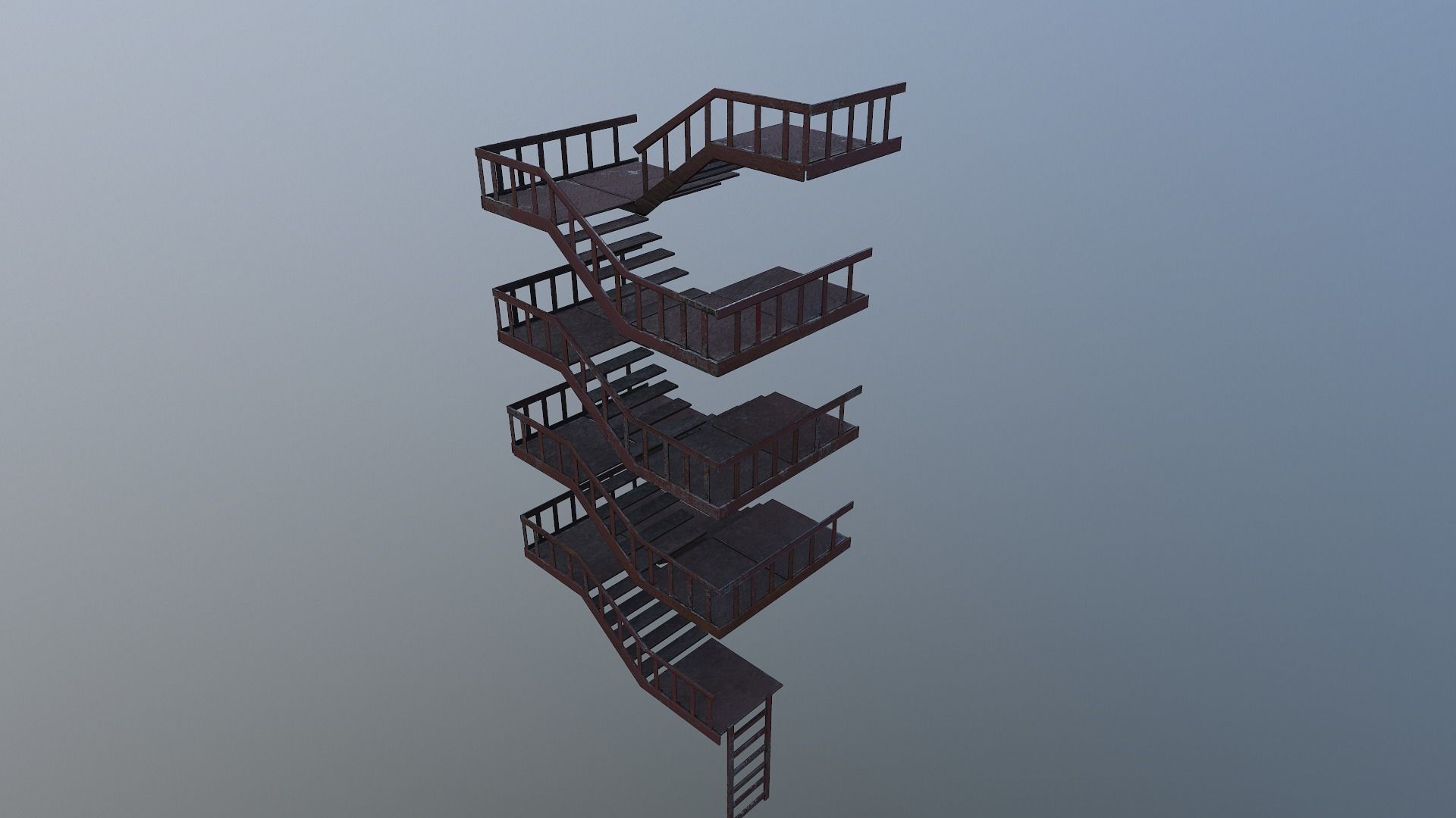 3D model Fire Escape VR / AR / low-poly | CGTrader