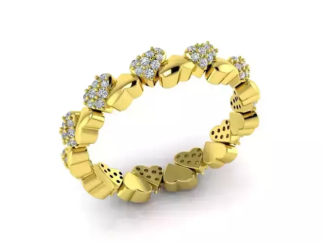 Diamond Jewelry Ring 3D model 3D printable | CGTrader