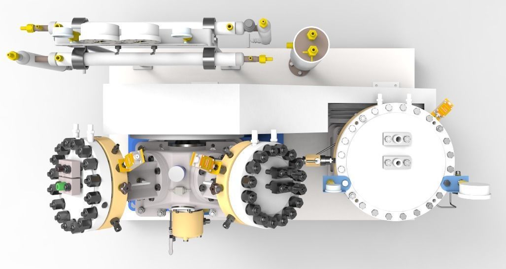 Large ship diaphragm compressor 3D model | CGTrader