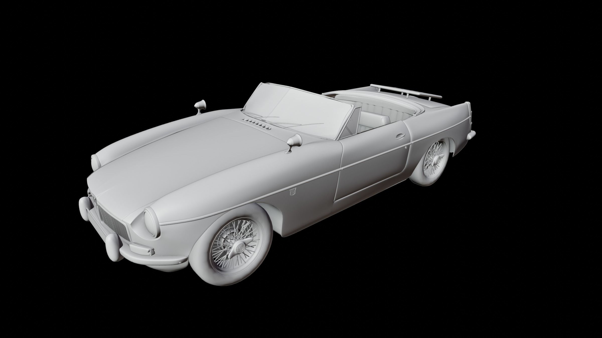 MGB Cabriolet 3D model | CGTrader