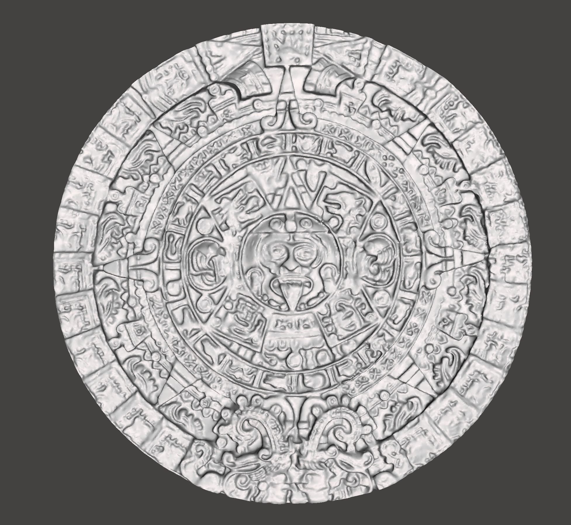 Aztec calendar 3D model | CGTrader