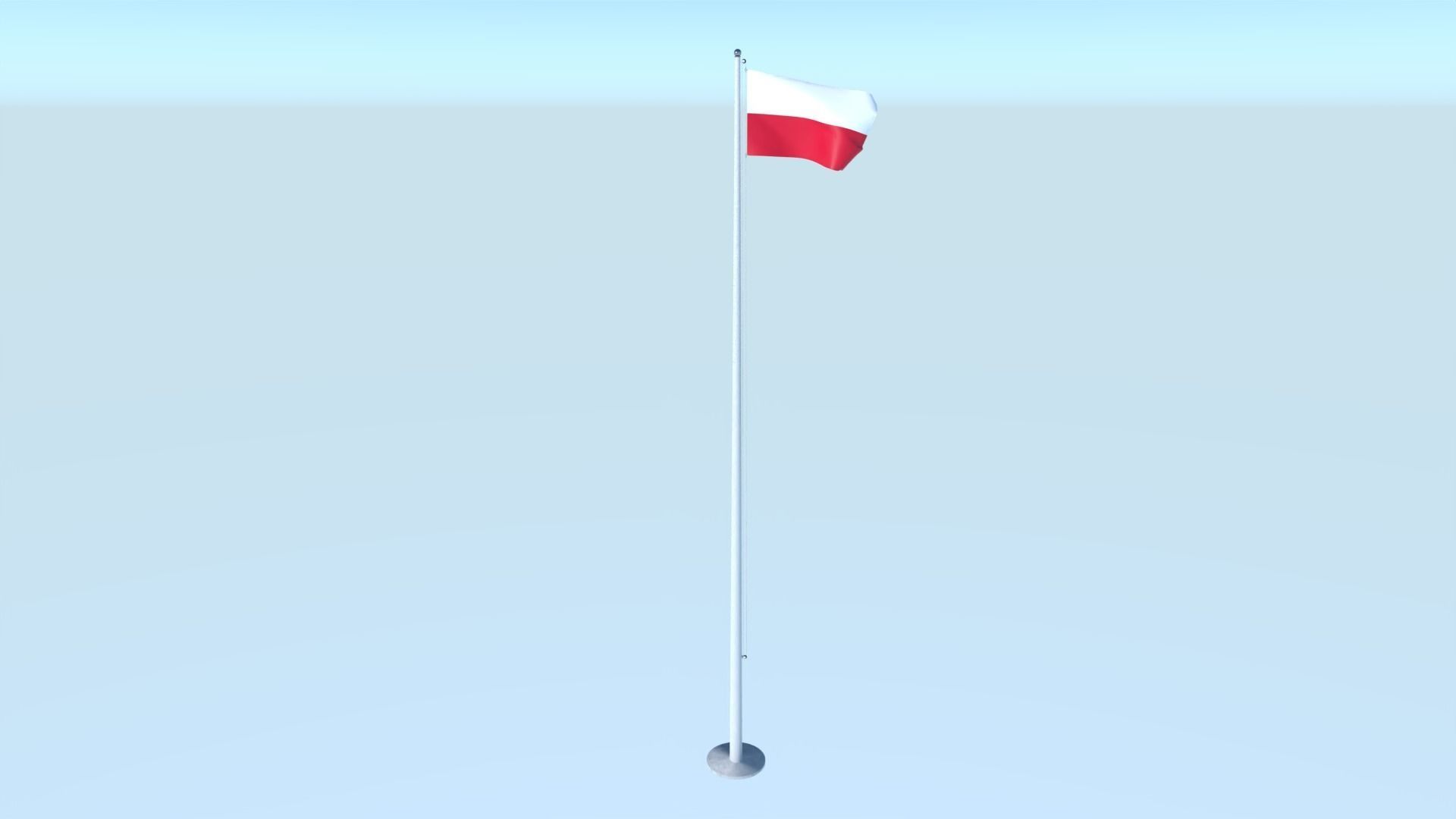3D model Animated Flag of Poland VR / AR / low-poly | CGTrader