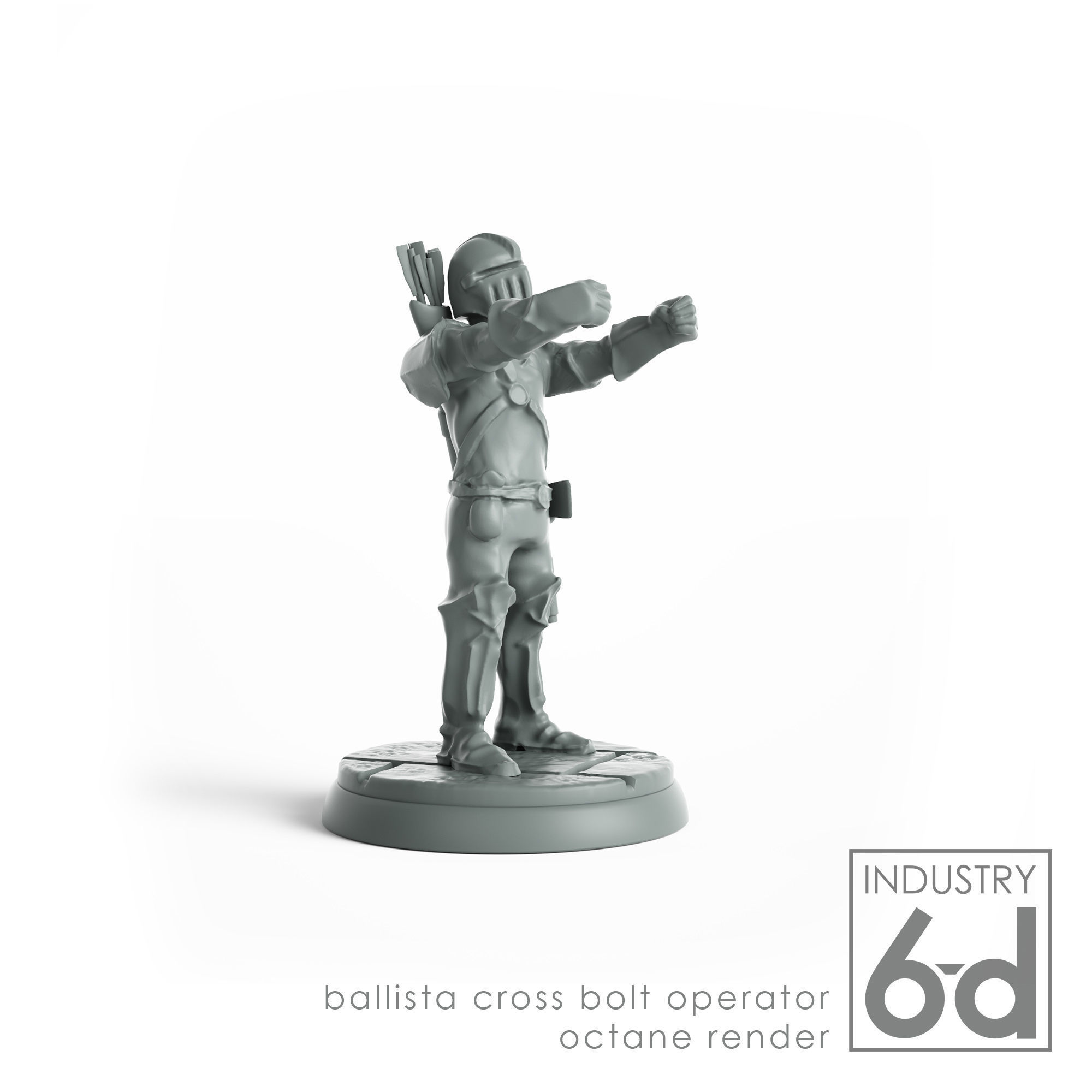 Wind Lance Ballista with Operator 3D model 3D printable | CGTrader
