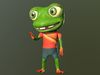 3D model Mr Cracker Frog VR / AR / low-poly | CGTrader