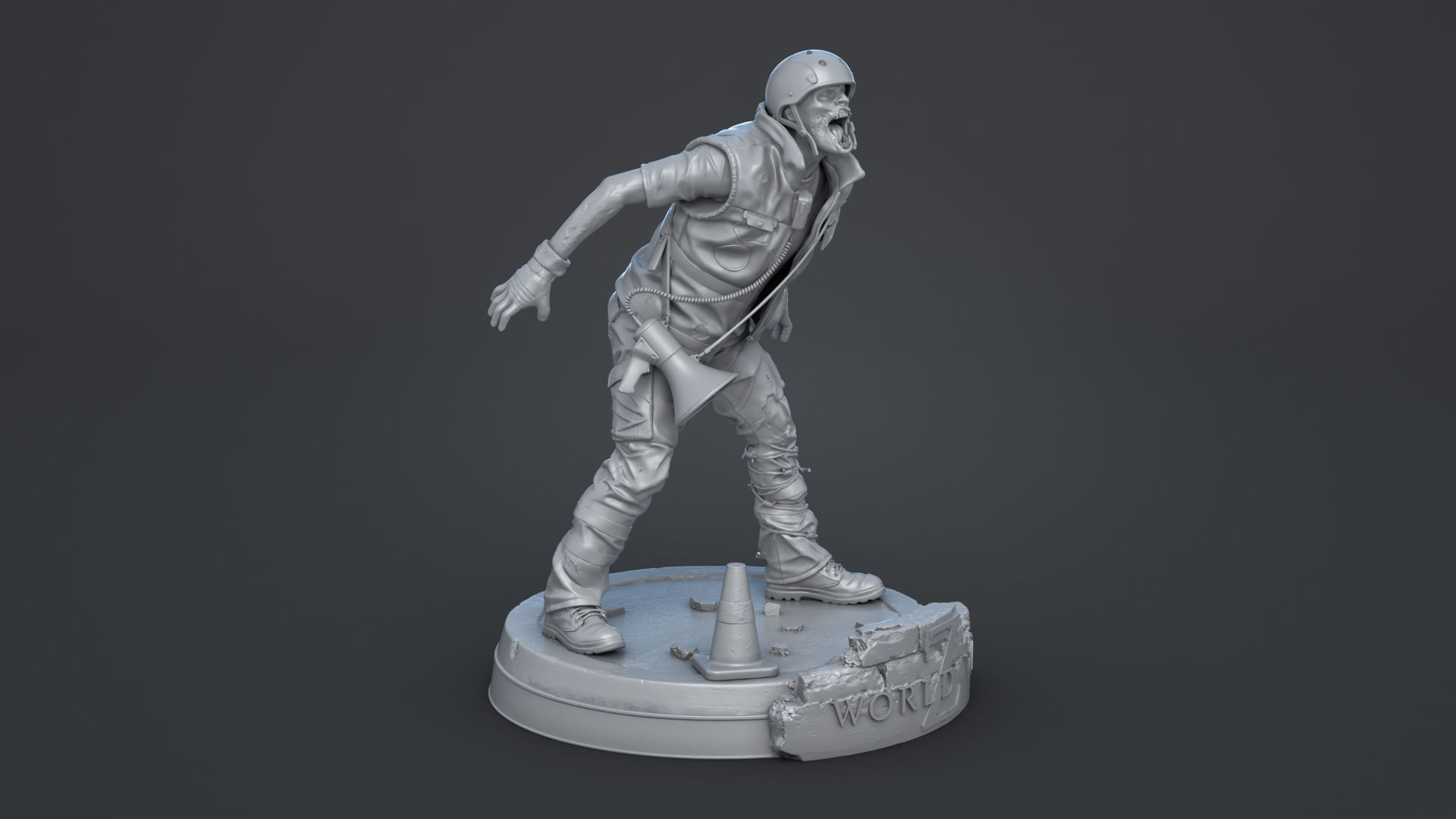 Screamer - World War Z 3D model 3D printable | CGTrader