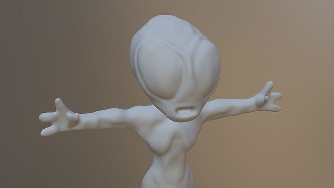 Alien humanoid free 3D model | CGTrader
