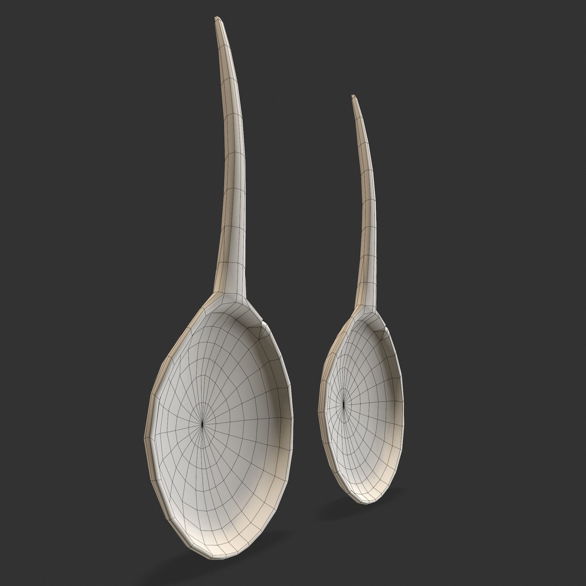 Medieval Round Wood Spoon free VR / AR / low-poly 3D model | CGTrader