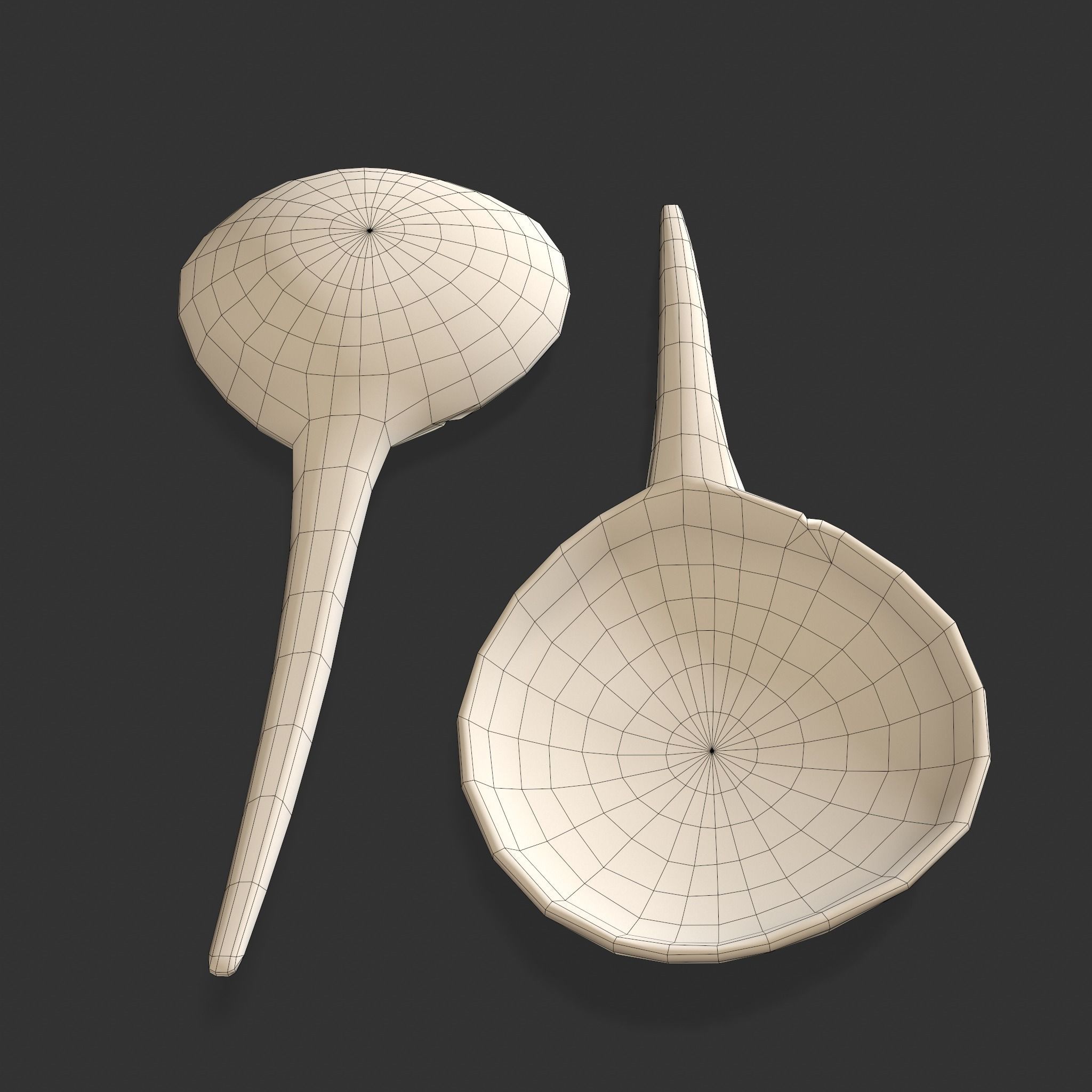 Medieval Round Wood Spoon free VR / AR / low-poly 3D model | CGTrader
