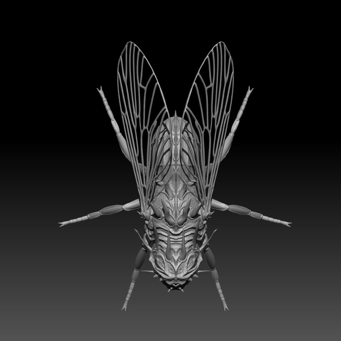 Demon Head fly 3D model | CGTrader
