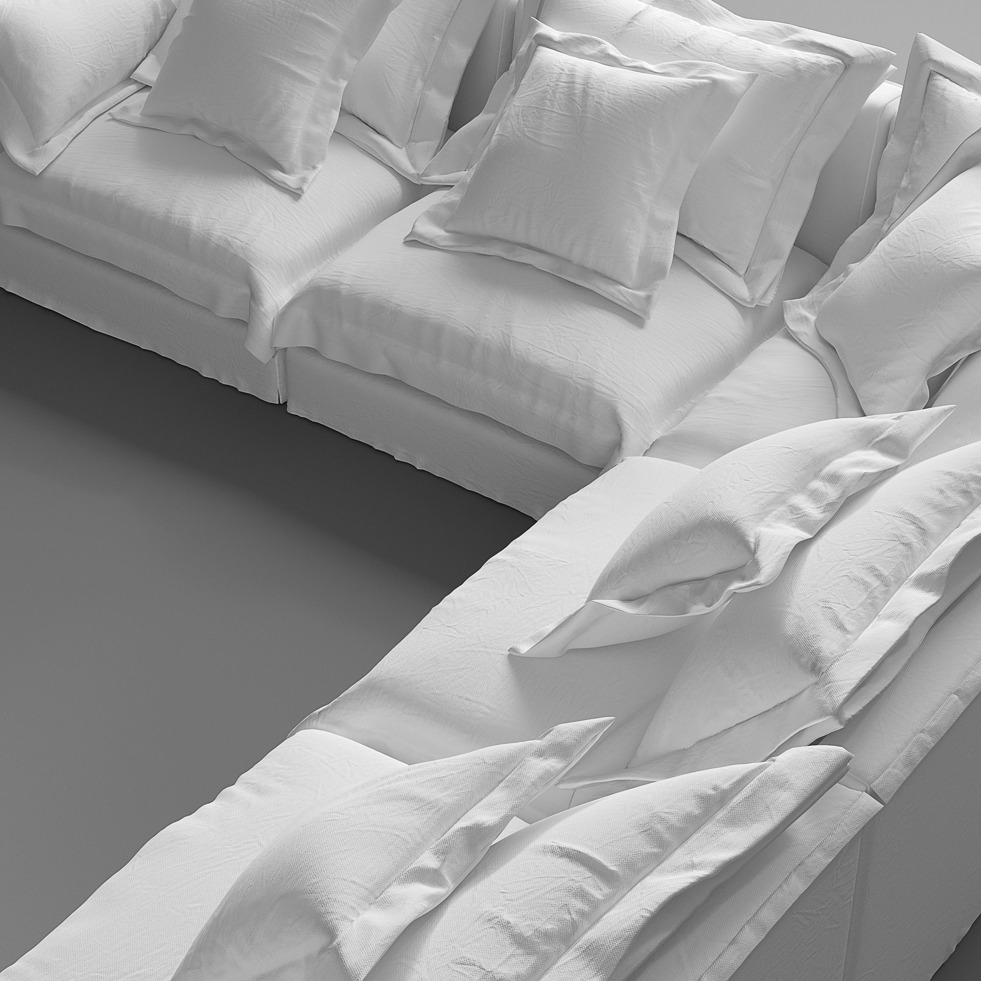 RH Sofa Navone modular 3D model | CGTrader