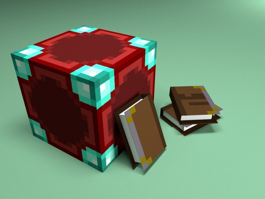 3D model MINECRAFT Enchanting table Low-poly 3D model VR / AR / low ...