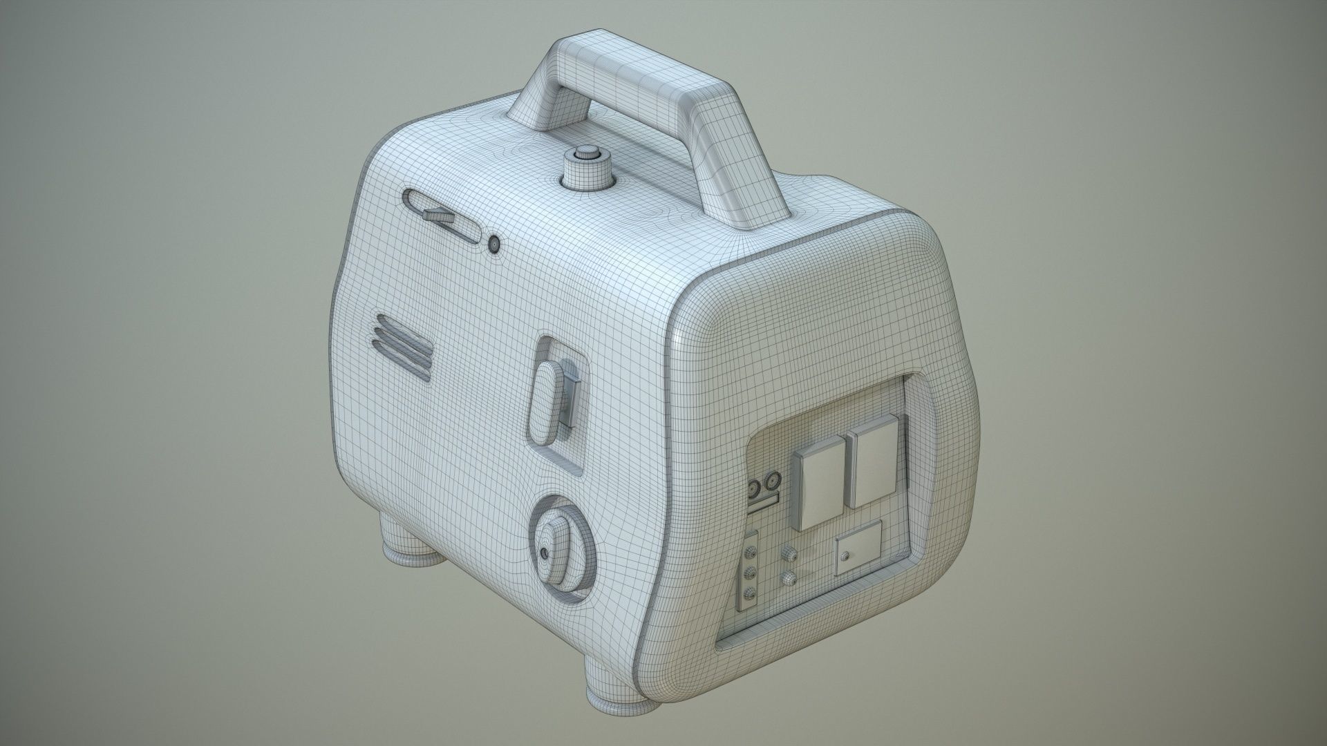 3D model Portable Mini Generator VR / AR / low-poly | CGTrader
