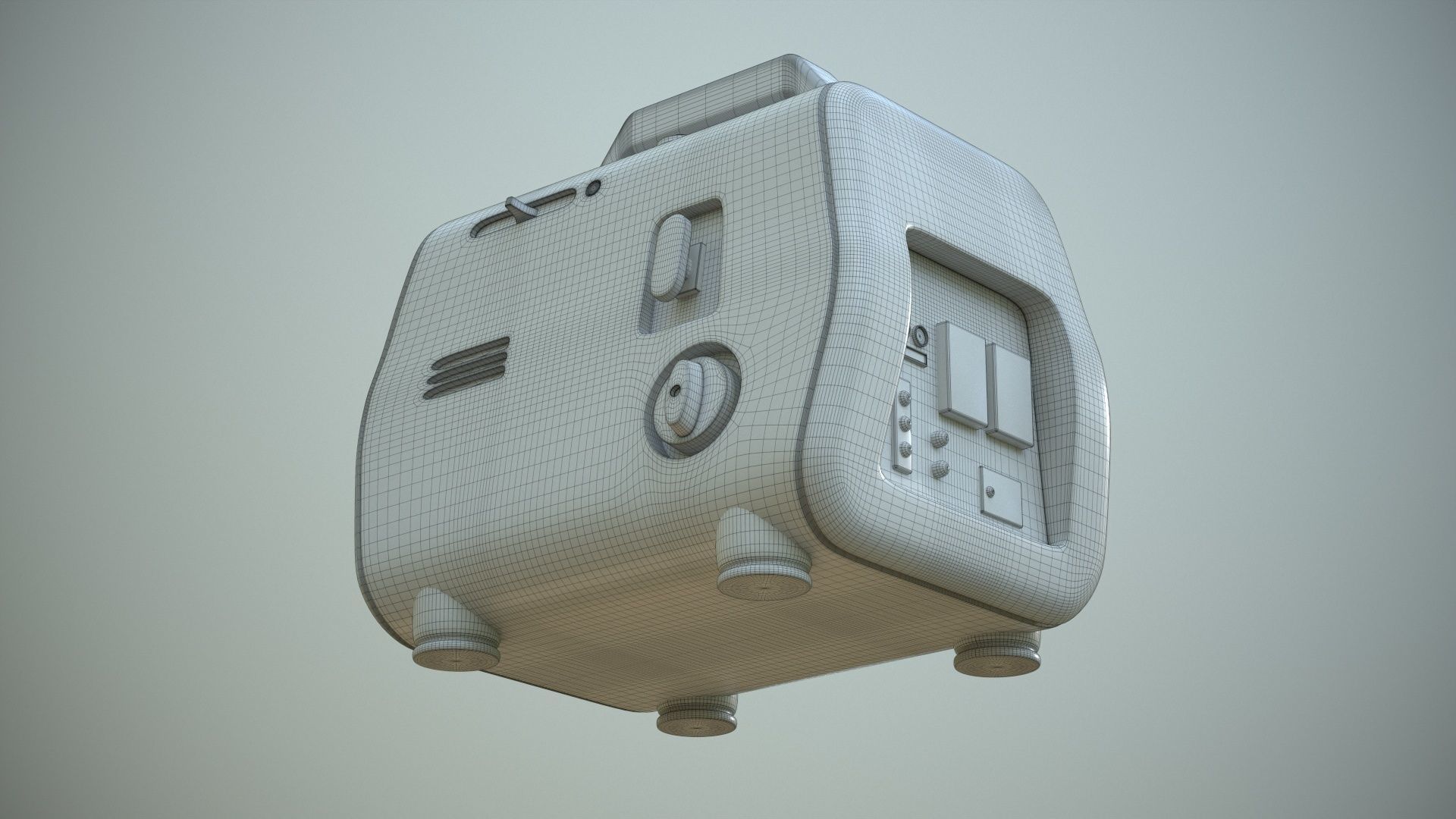 3D model Portable Mini Generator VR / AR / low-poly | CGTrader
