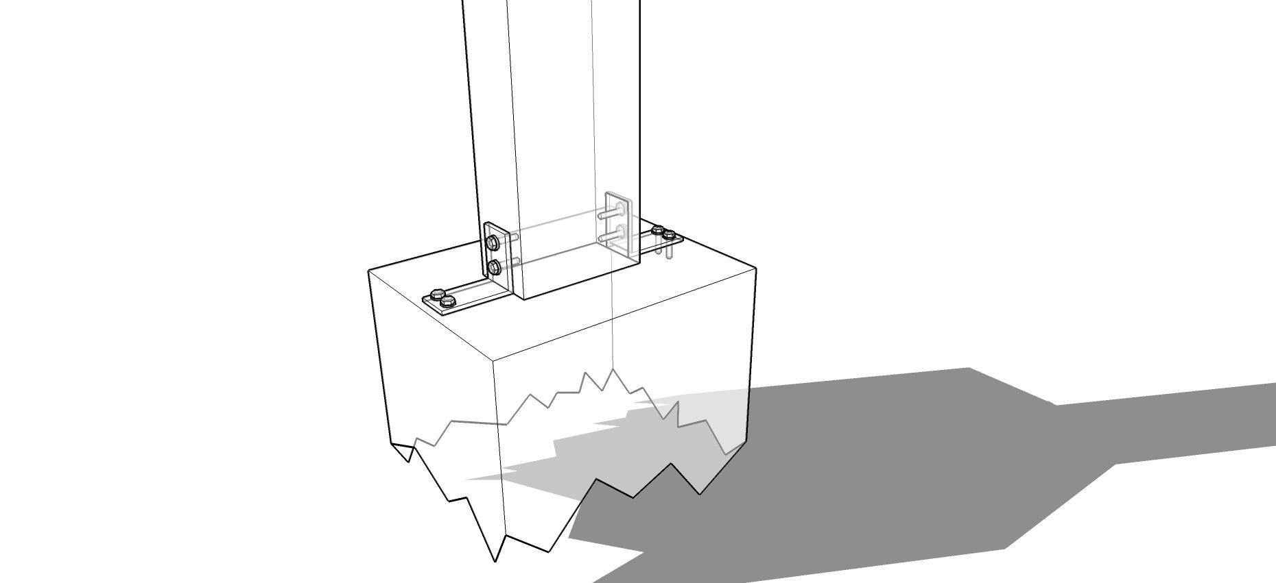 Post Base Support Bracket free 3D model | CGTrader