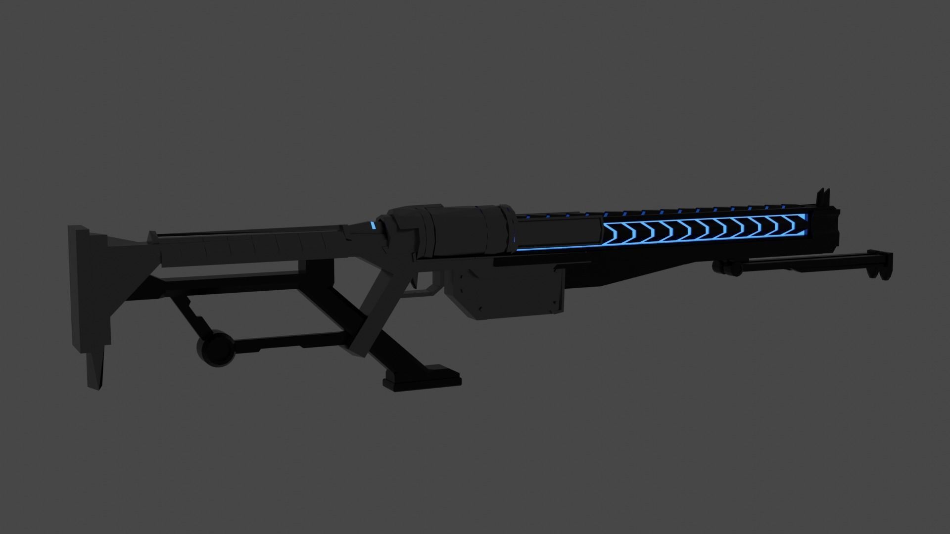 3D model Sci-fi Sniper Rifle VR / AR / low-poly | CGTrader