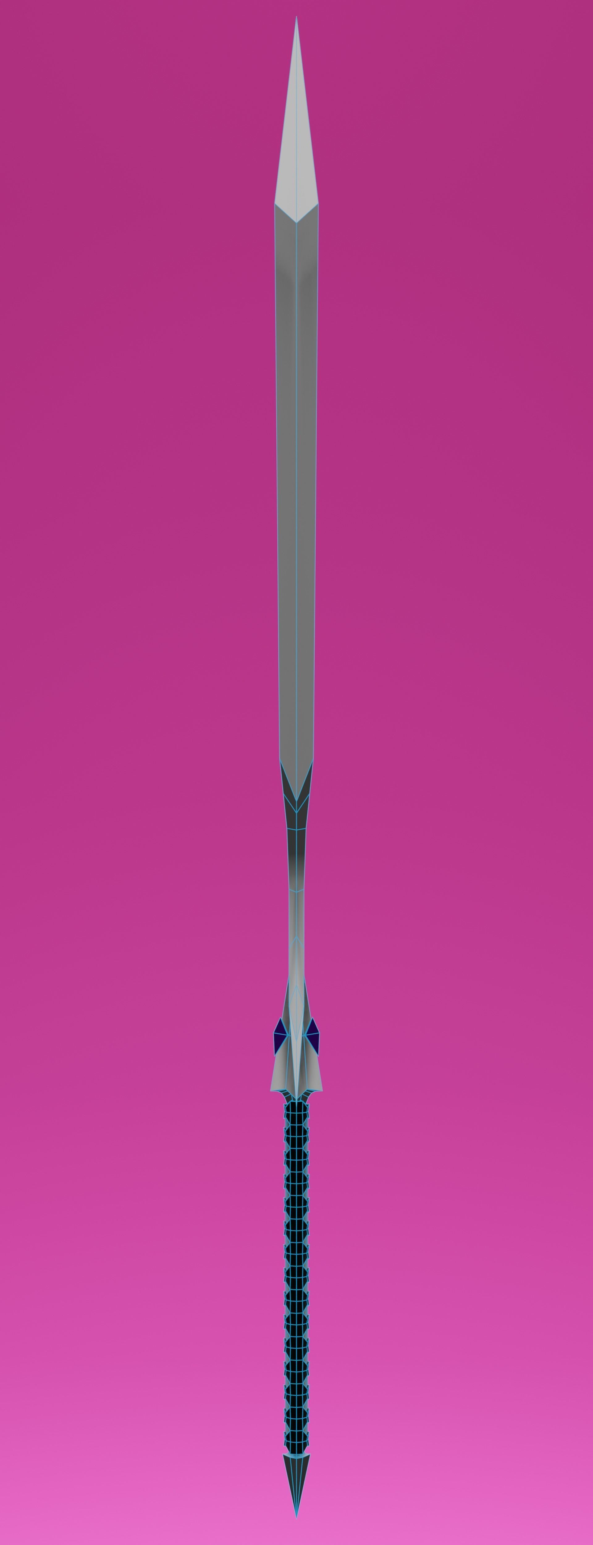 3D model Double Edged Two Handed Great Sword VR / AR / low-poly | CGTrader