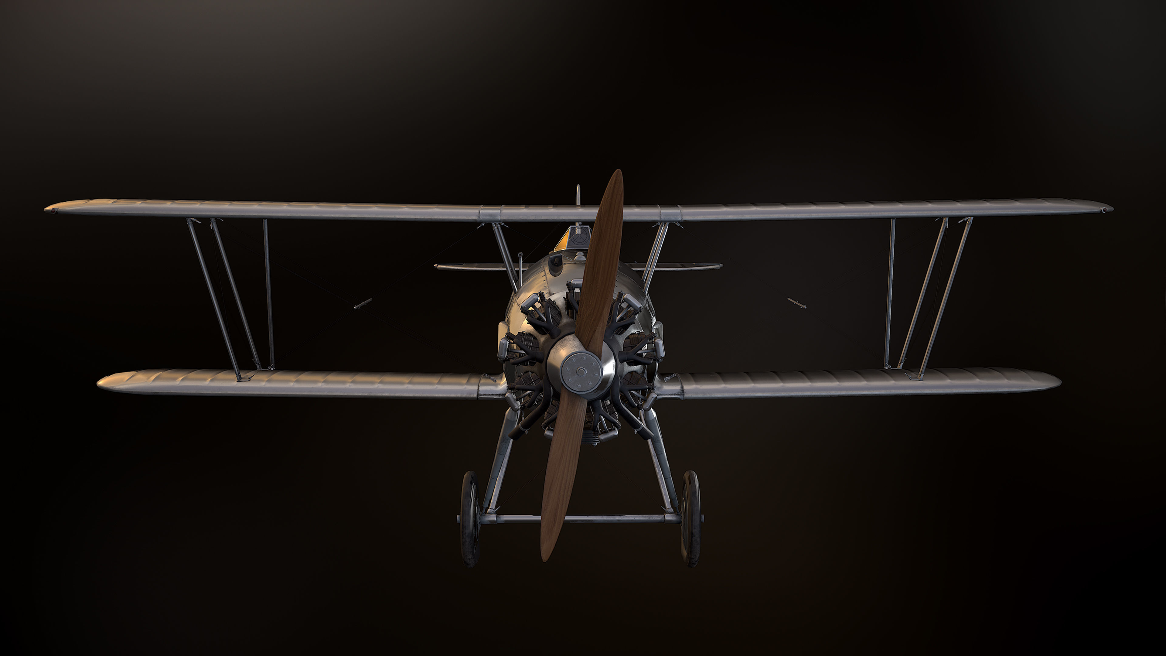 3D model Plane J6B Jaktfalken Swedish air force 1929 VR / AR / low-poly ...