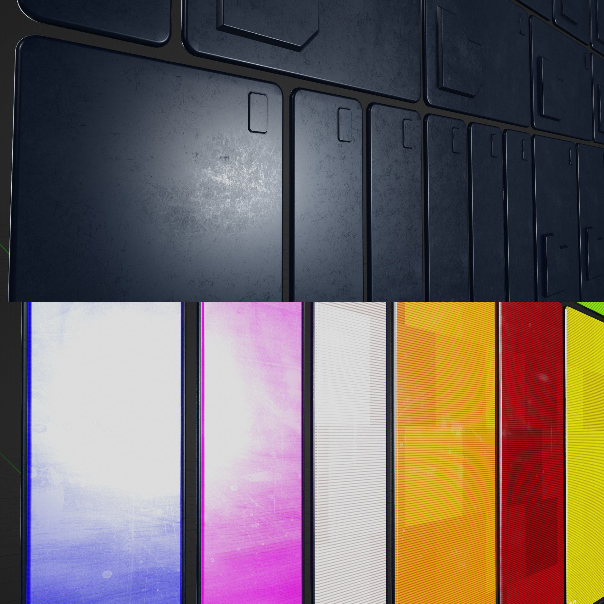 3D model Screen Set 01 VR / AR / low-poly | CGTrader