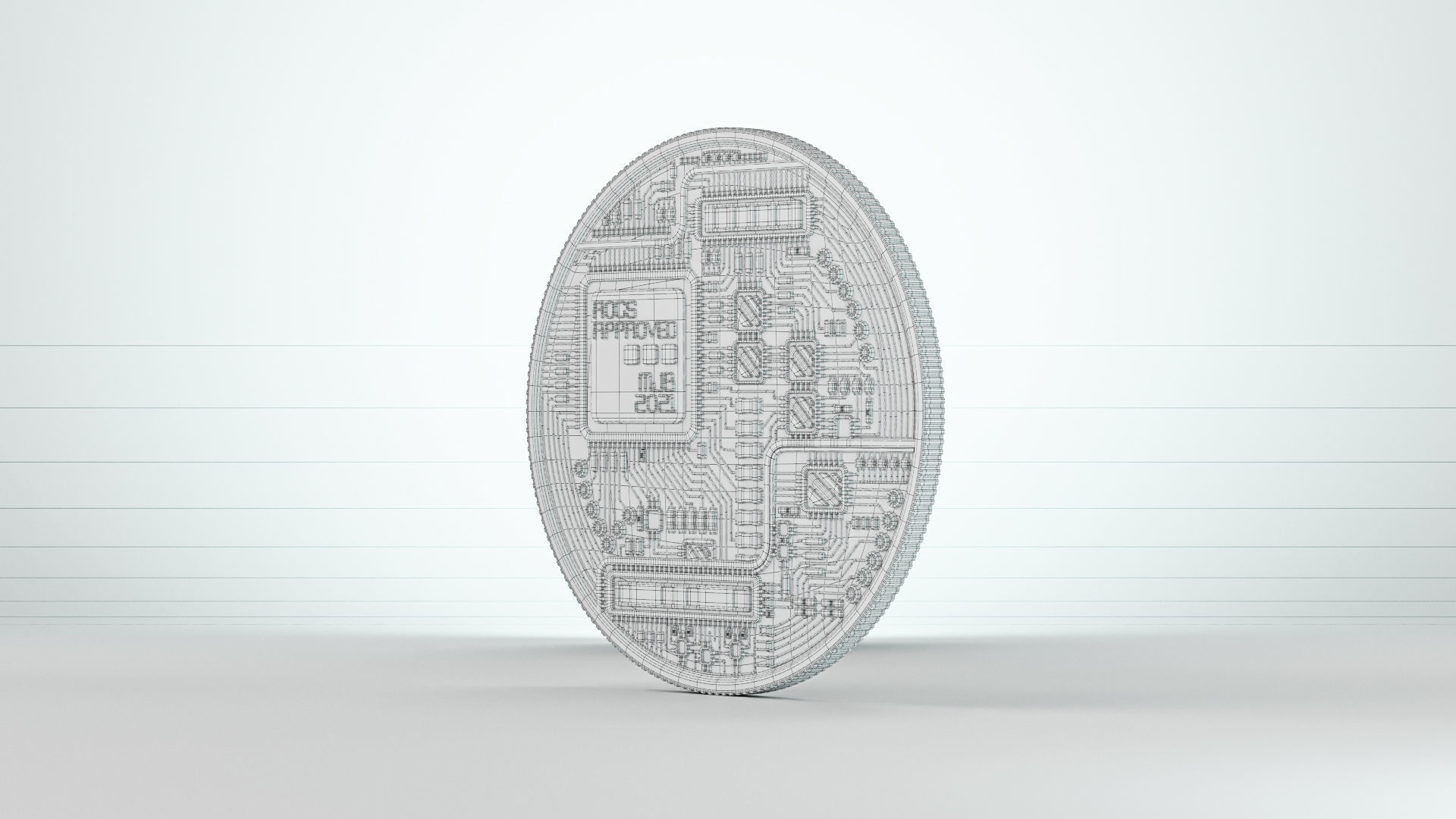 Ethereum ETH Coin Silver 3D model | CGTrader