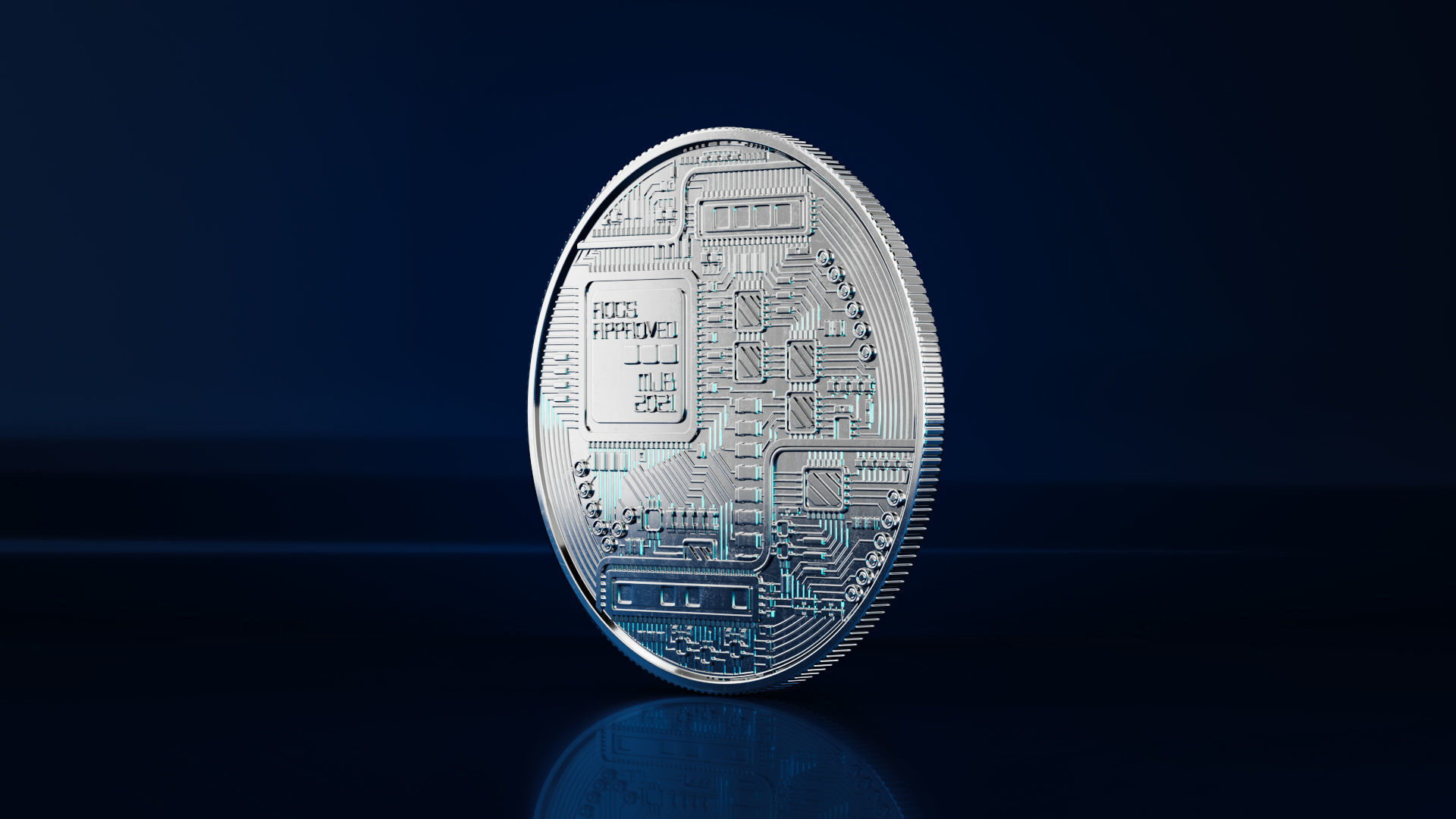 Ethereum ETH Coin Silver 3D model | CGTrader