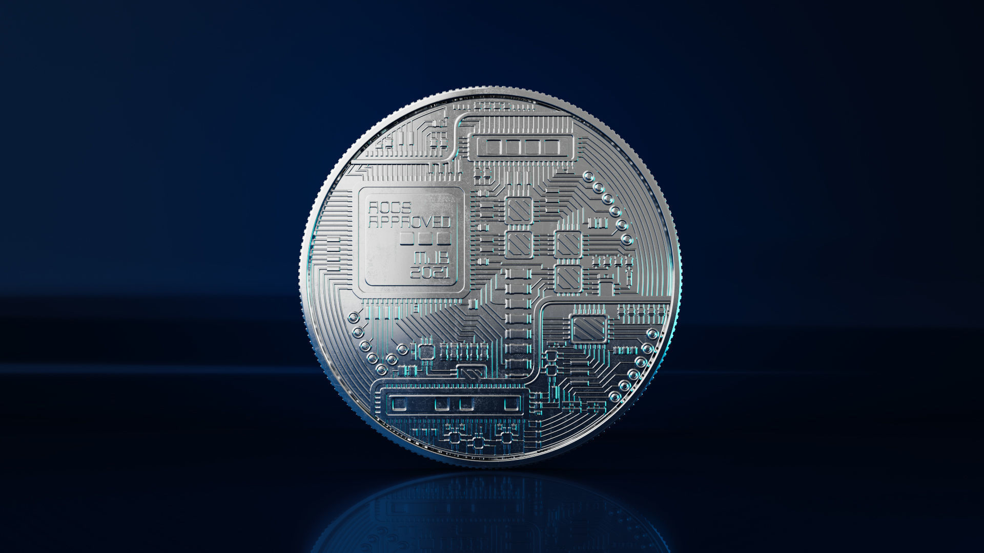 Ethereum ETH Coin Silver 3D model | CGTrader