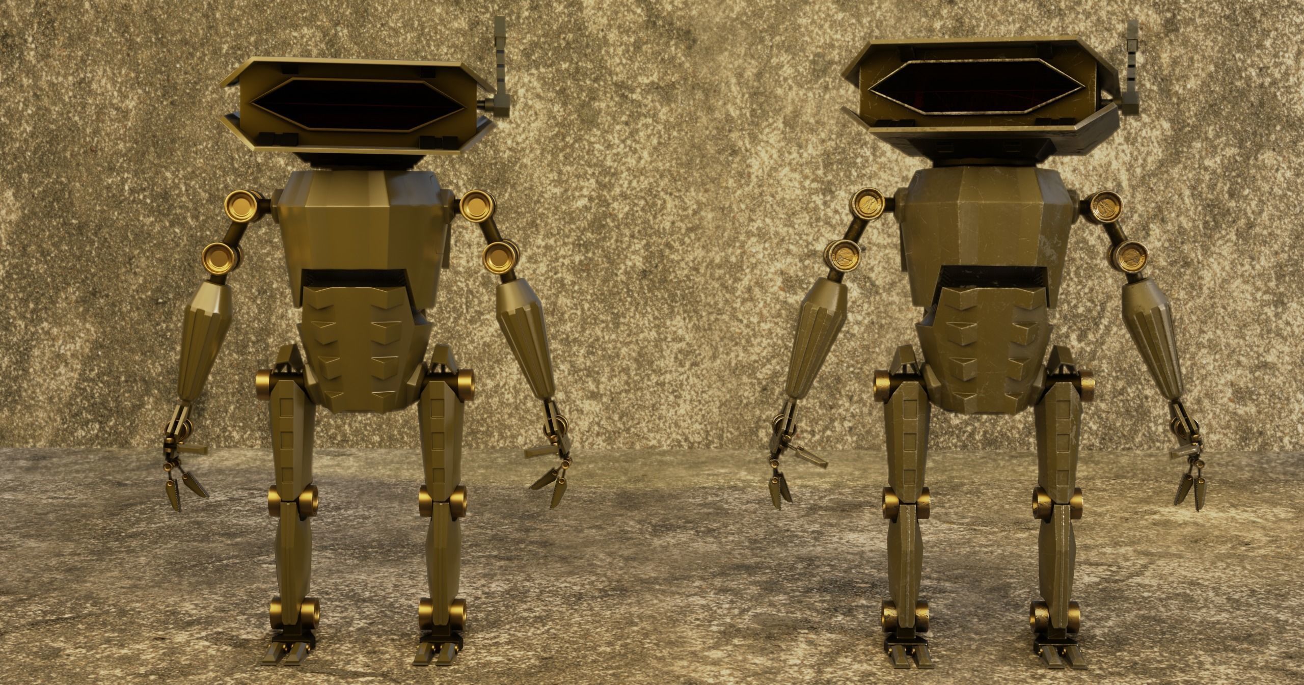 3D model Sci-Fi Robot Scout VR / AR / low-poly rigged | CGTrader