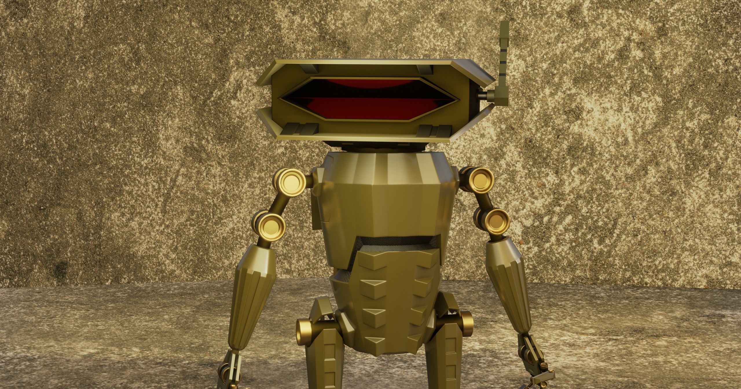 3D model Sci-Fi Robot Scout VR / AR / low-poly rigged | CGTrader
