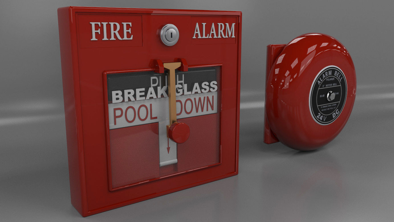 Fire alarm system 3D model | CGTrader