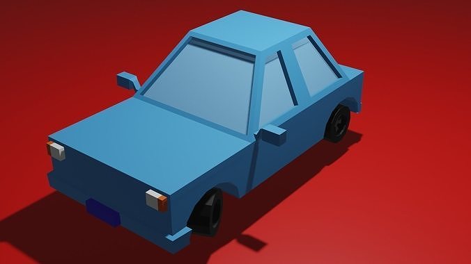 low poly car free VR / AR / low-poly 3D model | CGTrader