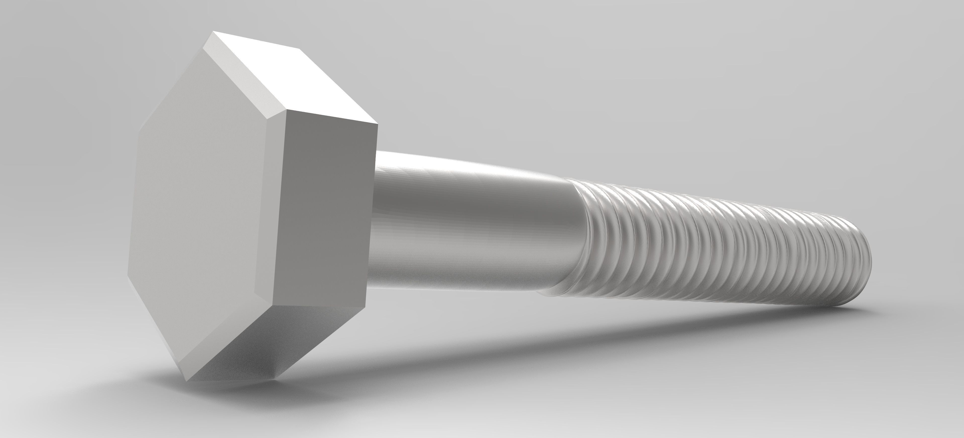 3D model Hexagon Head Bolt - M3 - Mesh And FBX VR / AR / low-poly ...