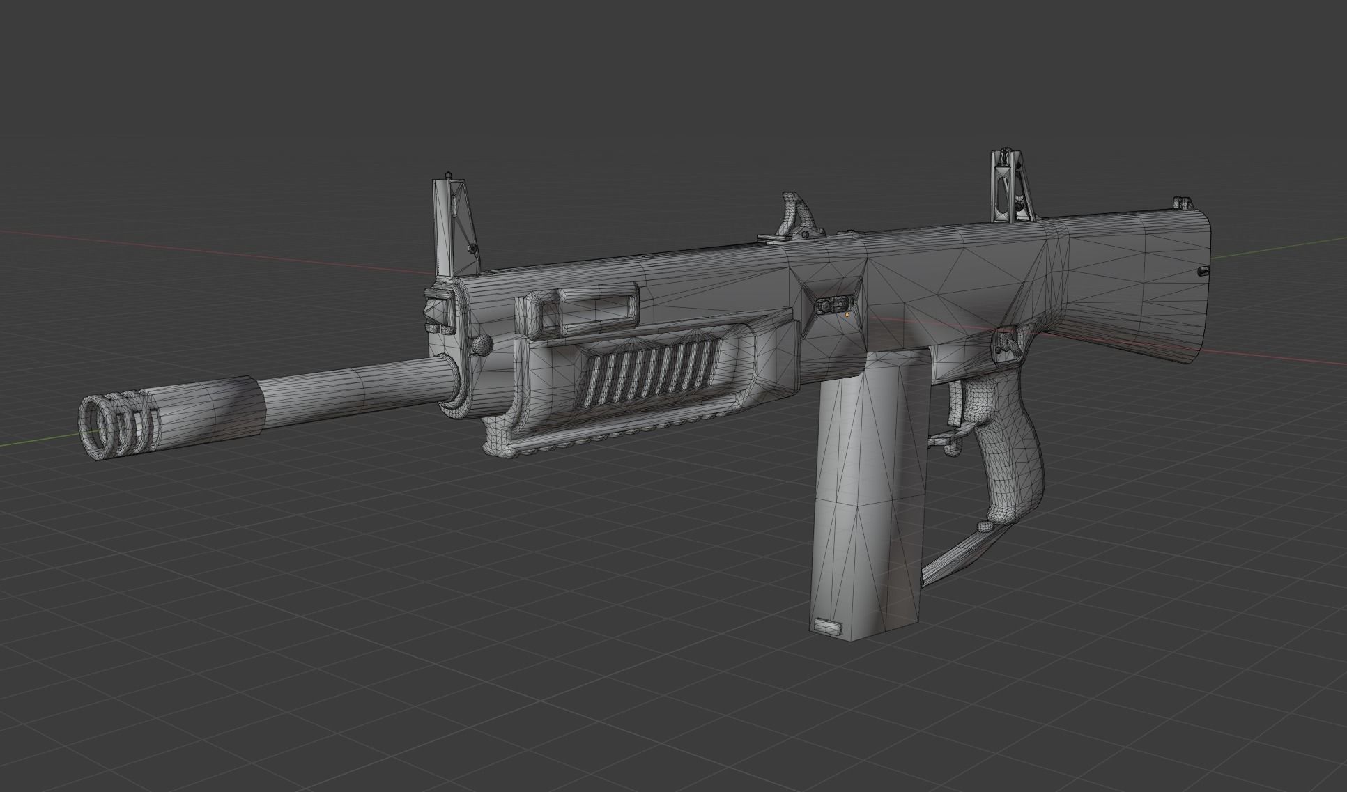 3D model Atchisson AA 12 VR / AR / low-poly OBJ FBX BLEND DAE