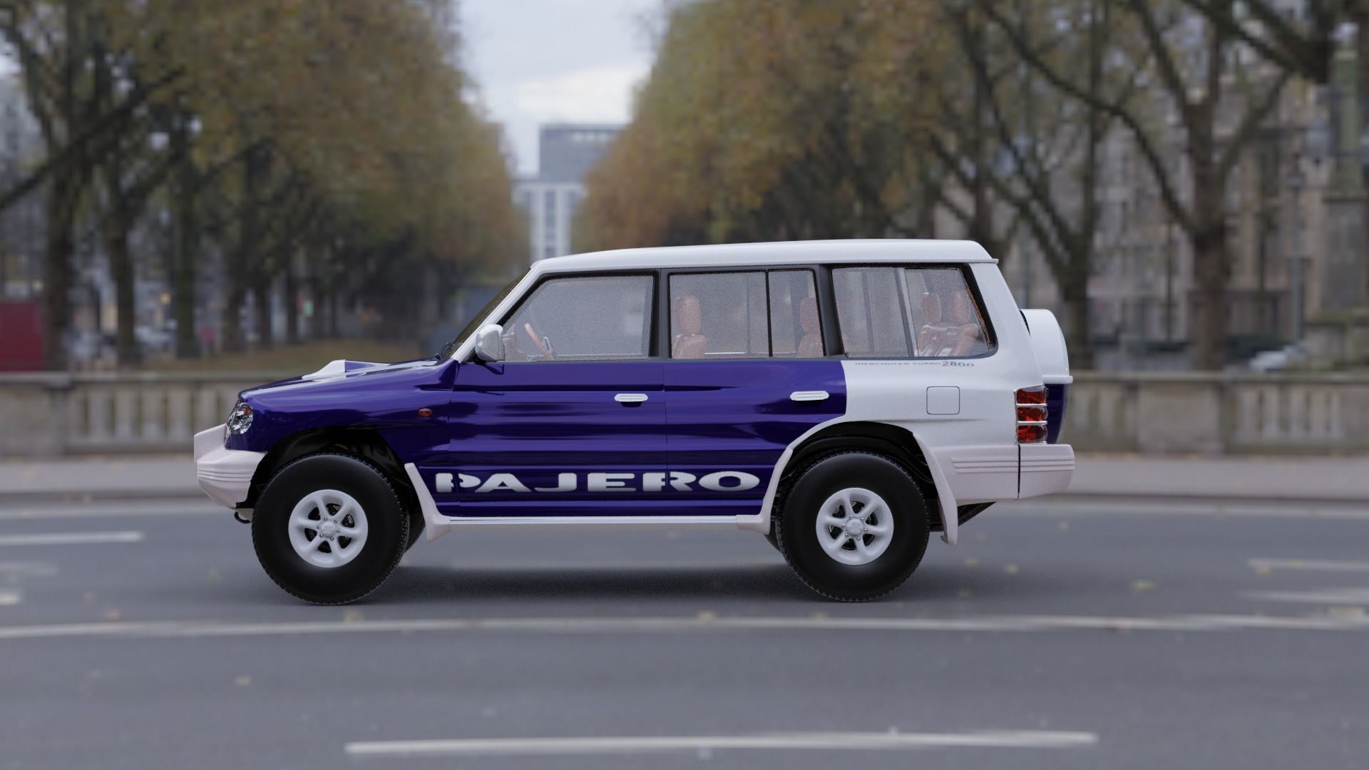 Mitsubishi pajero sfx 3D model | CGTrader