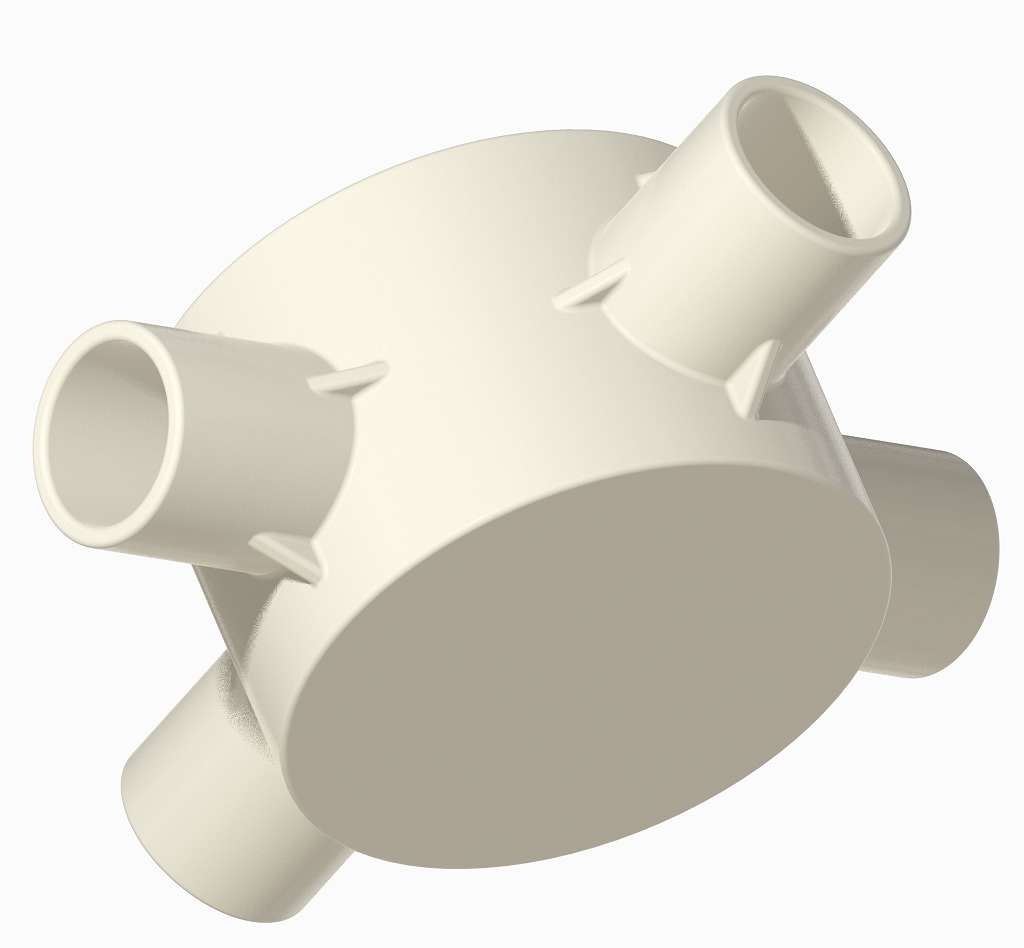 Round Electrical Junction Box 3D model 3D printable | CGTrader