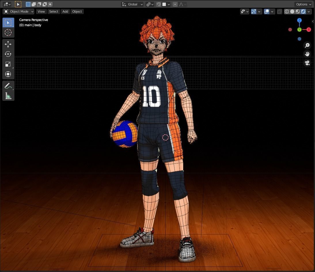 3D model Hinata Shoyou form haikyuu VR / AR / low-poly | CGTrader