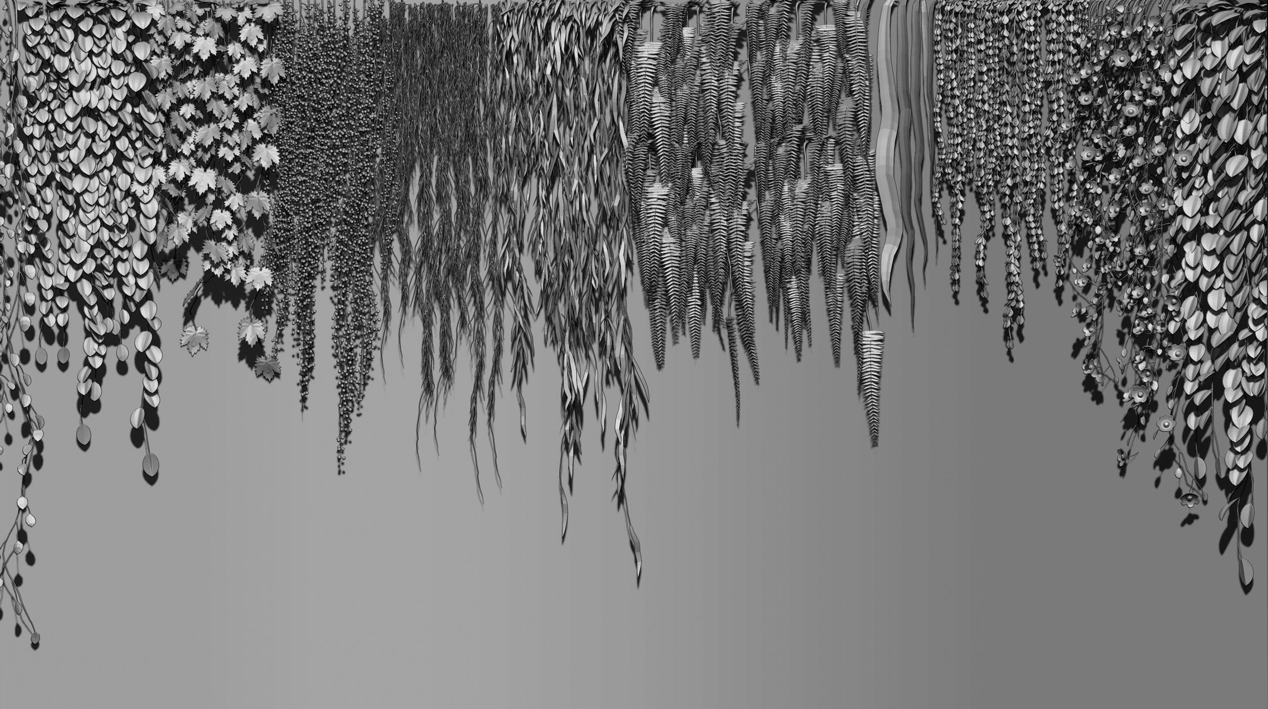 26 Hanging Plants IMM Brushes plus 3D Models 3D model | CGTrader