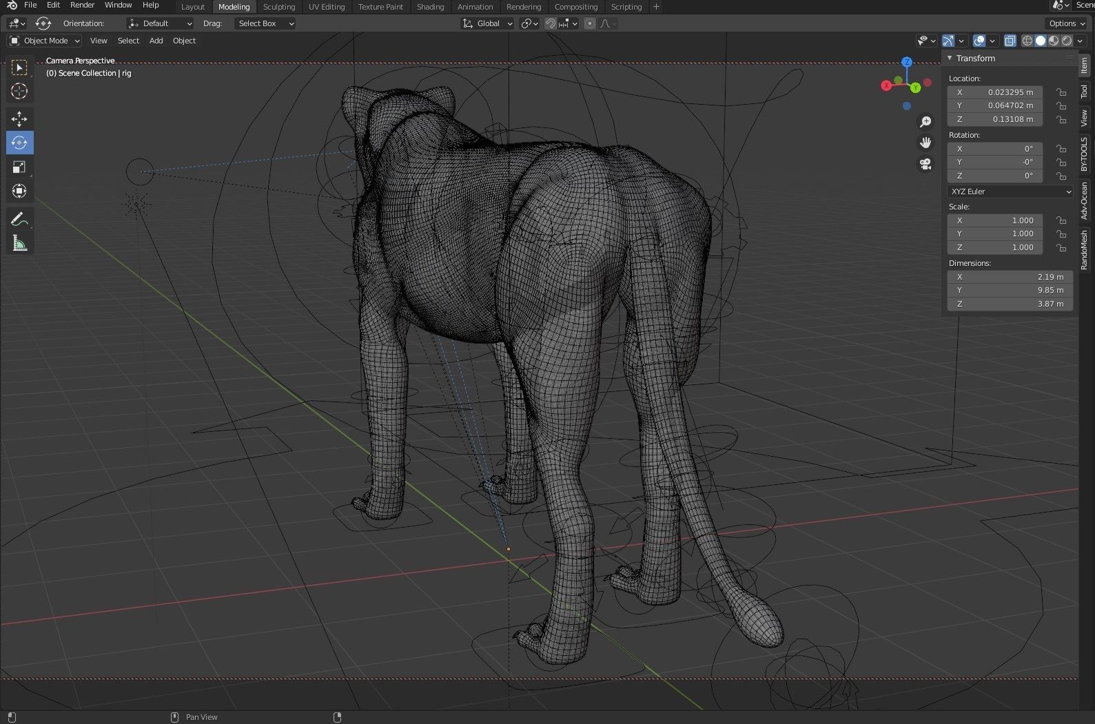 Lion With Basic Rigged 3D model rigged | CGTrader