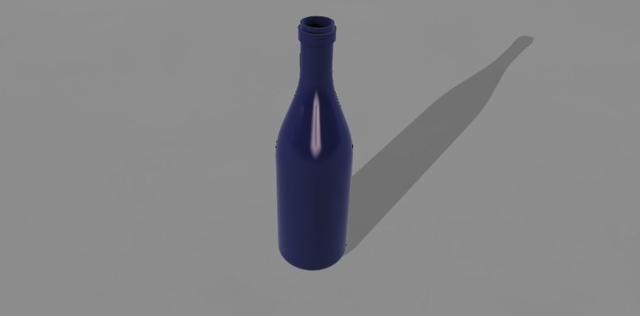 Simple bottle design free 3D model | CGTrader