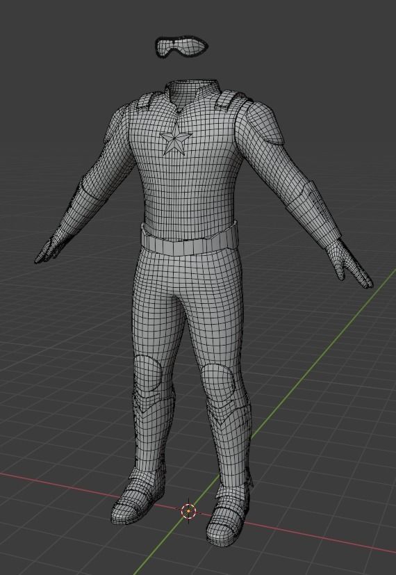 3D model Sam Wilson Captain America VR / AR / low-poly | CGTrader