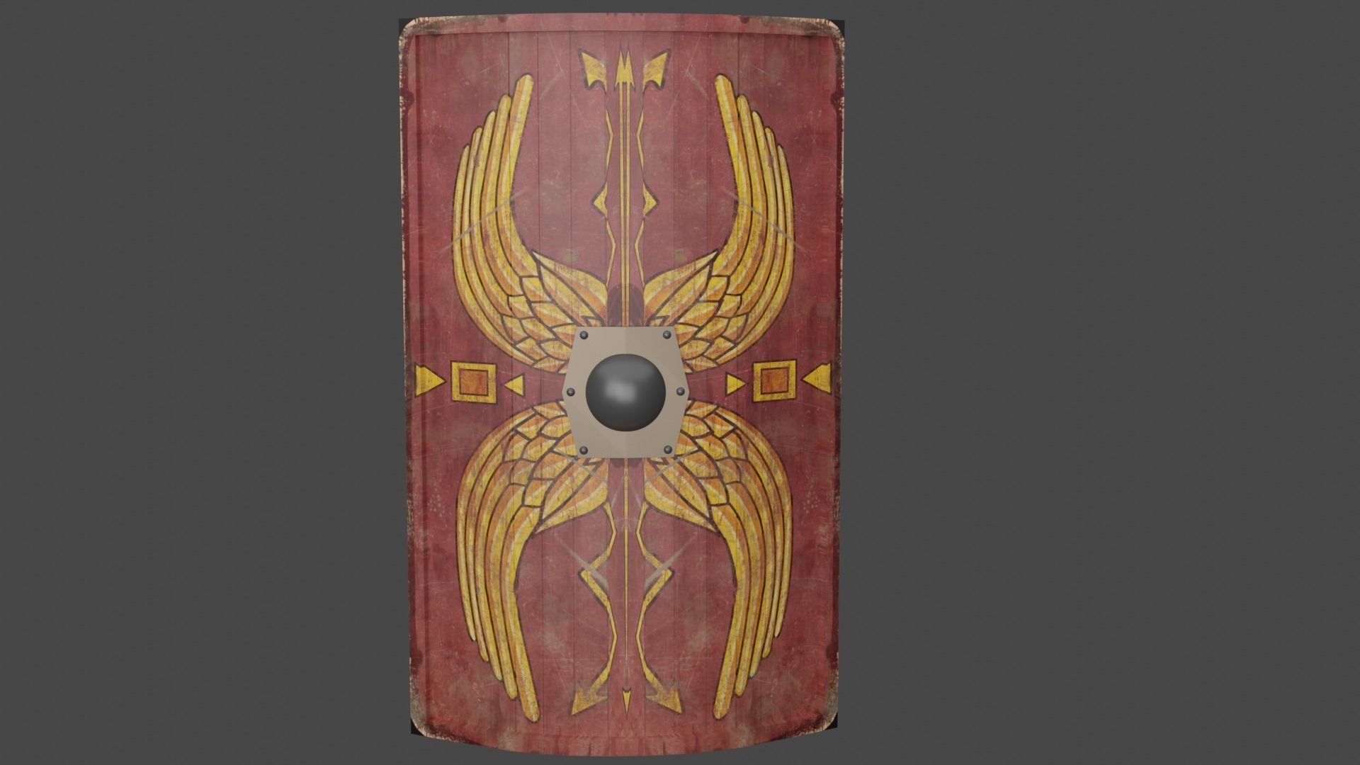 Scutum Roman Shield 3D model | CGTrader
