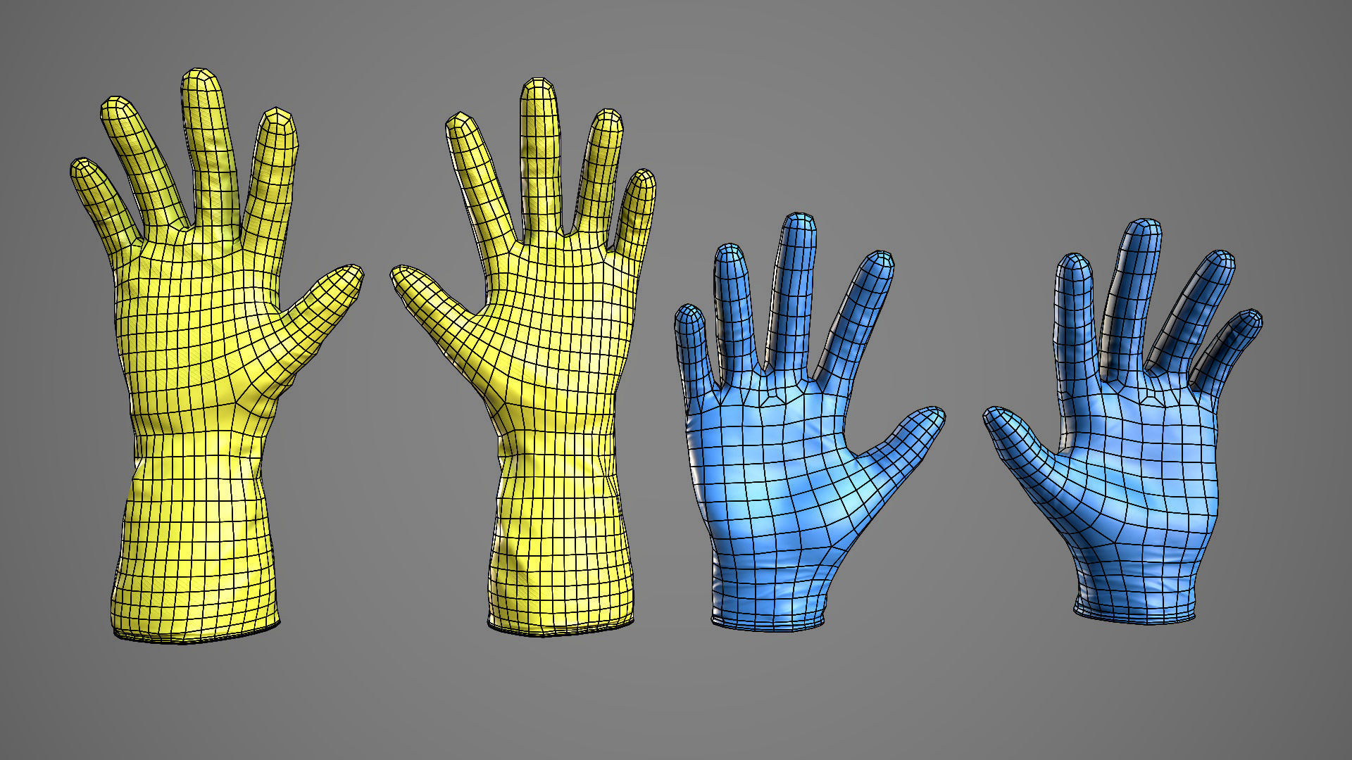 3D model Hand Gloves VR / AR / low-poly | CGTrader