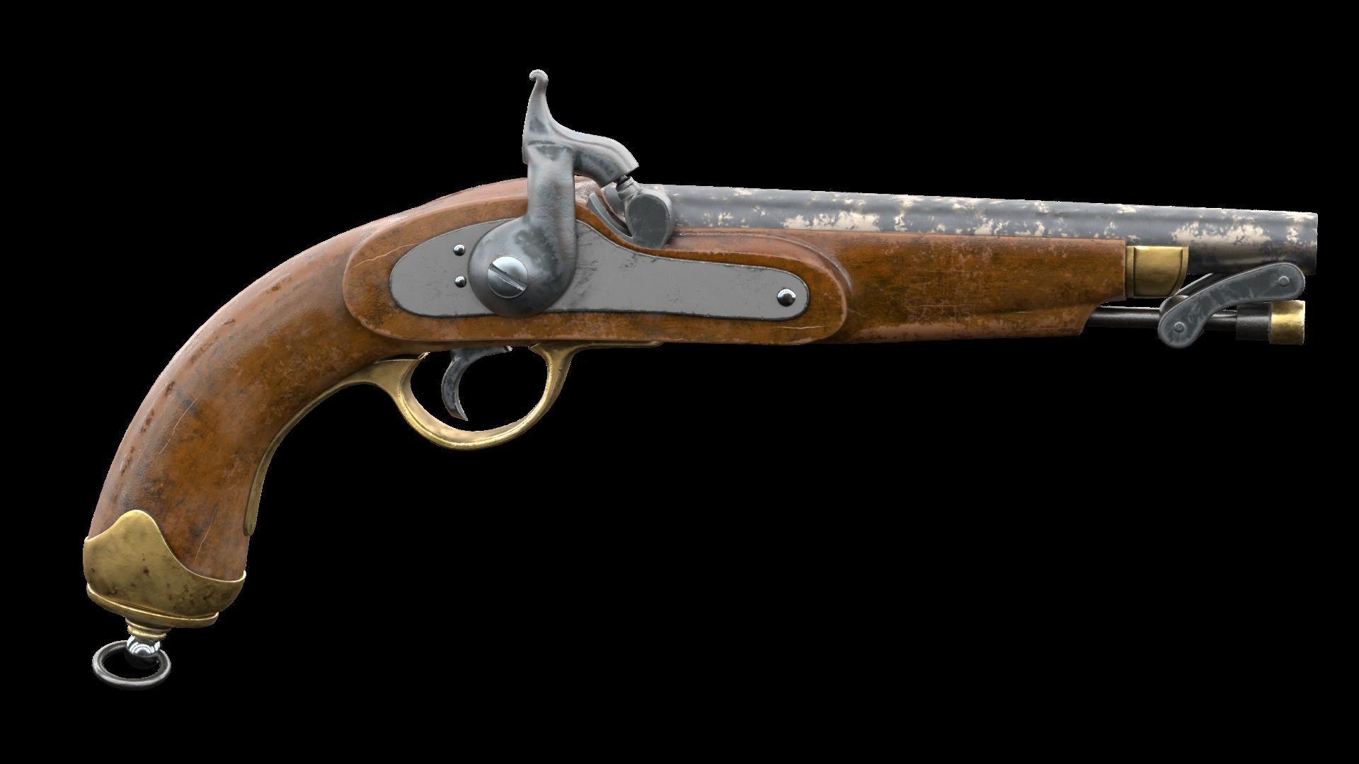 3D model Colt G Mordant 1846 VR / AR / low-poly | CGTrader