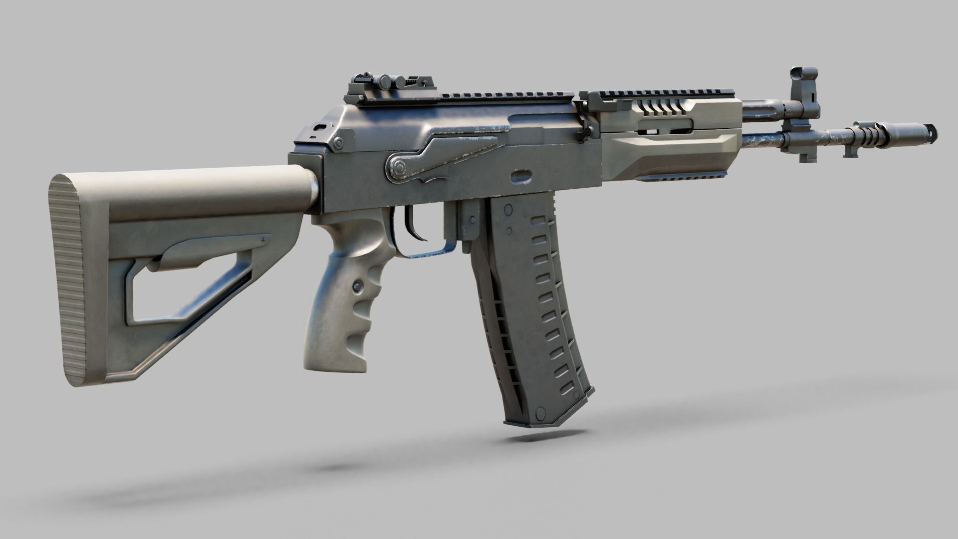 3D model Ak12 Assault rifle VR / AR / low-poly | CGTrader