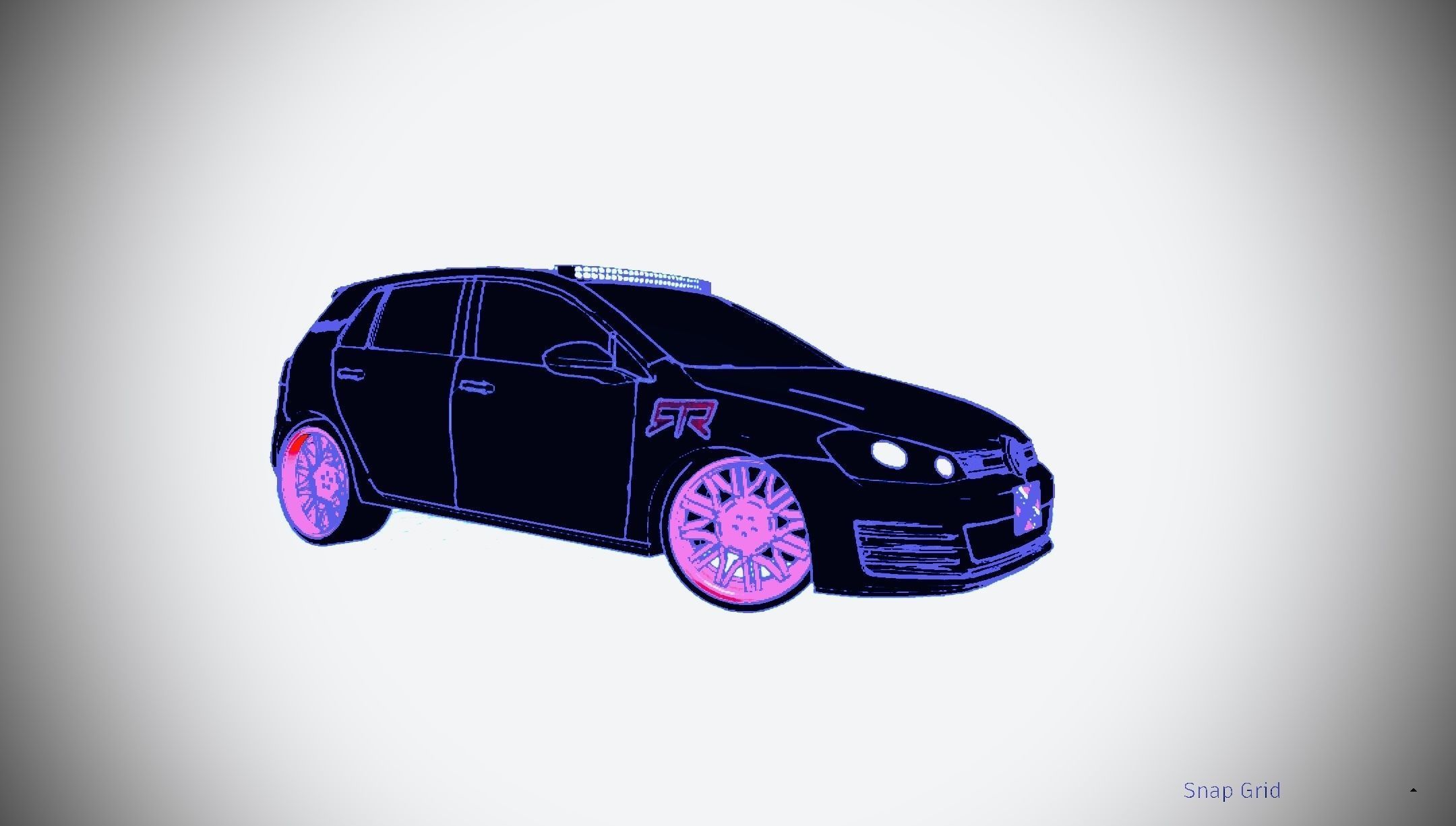 2011 Volkswagen Golf 7 GTI free VR / AR / low-poly 3D model animated ...
