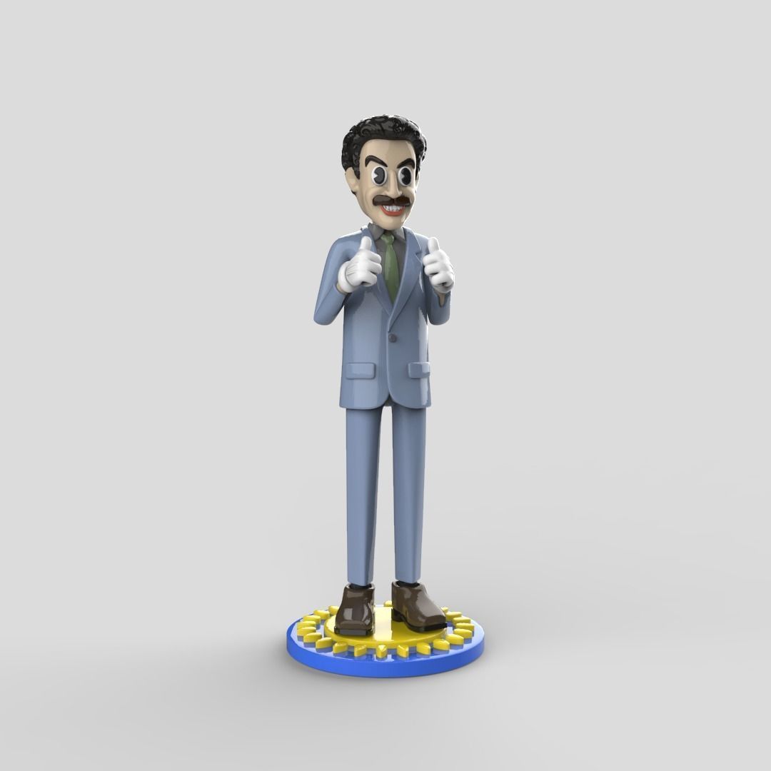borat in his suit 3d stl resin and filament cartoon style 3D model 3D ...