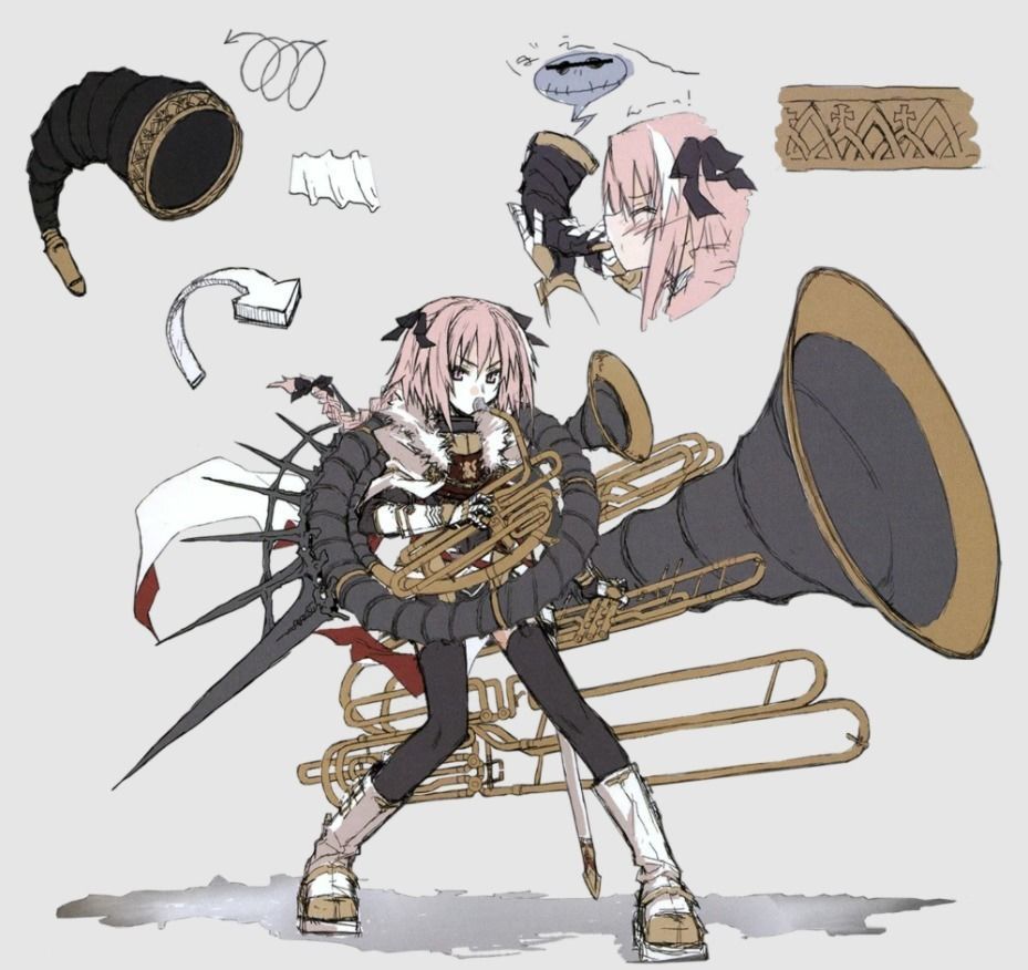 La Black Luna the hunting horn of Astolfo Fate Apocrypha 3D model 3D ...