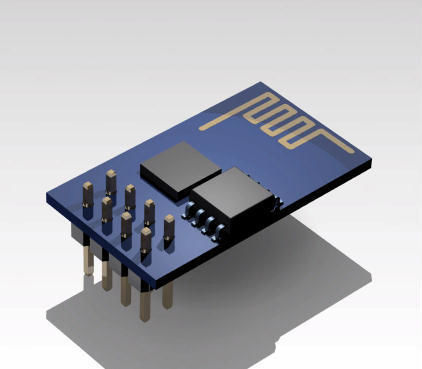 ESP8266 - ESP01 3D model 3D printable | CGTrader