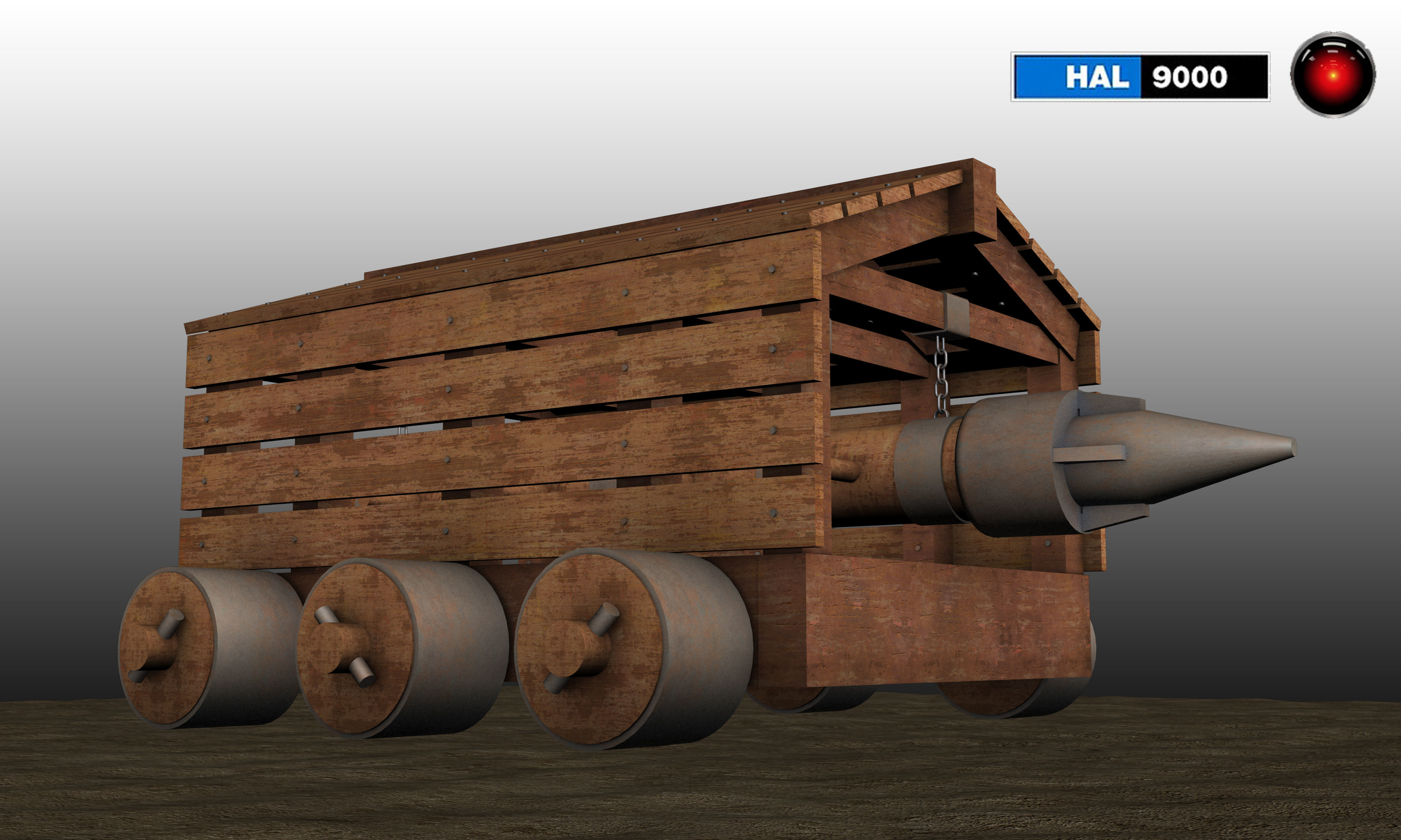 Mediaval siege ram 3D model | CGTrader