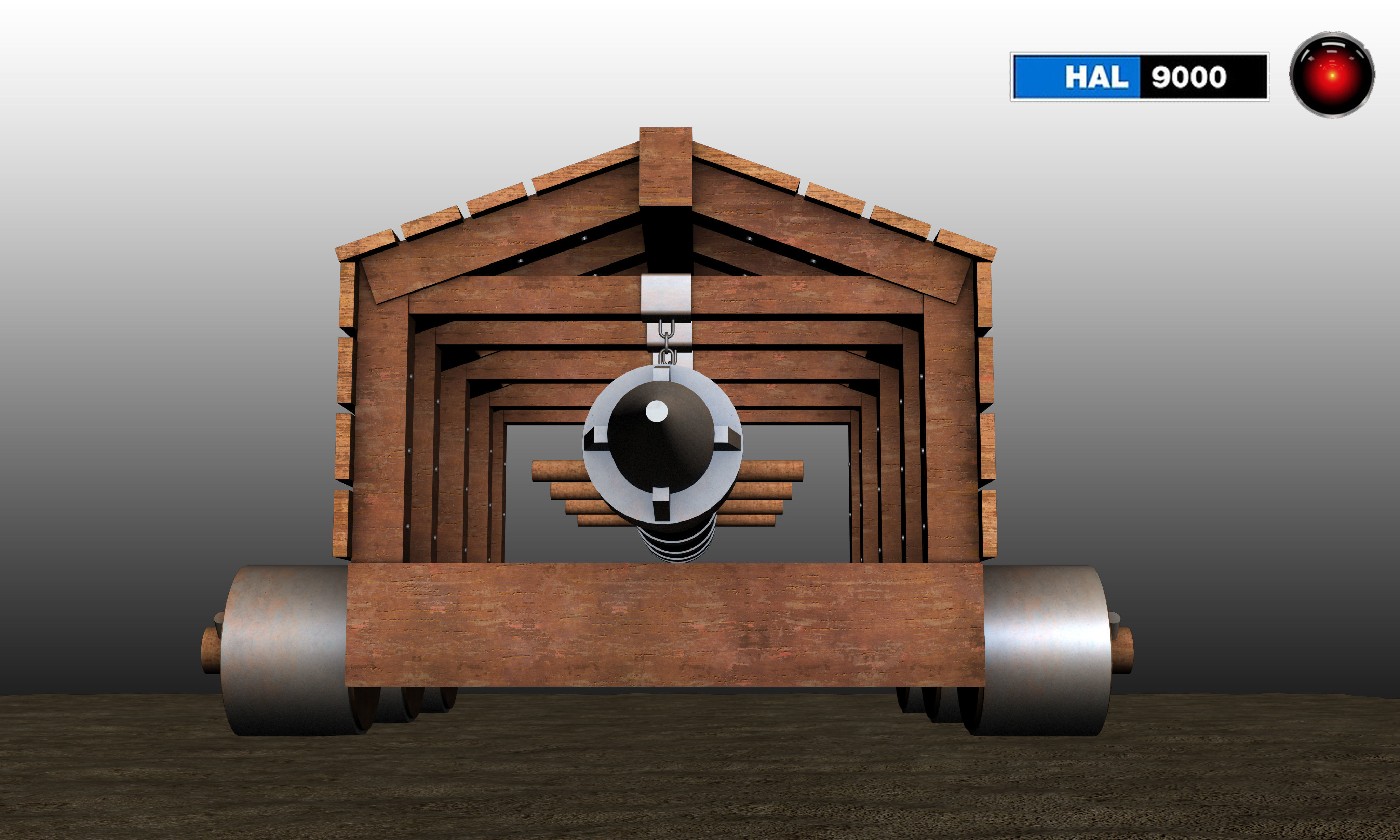 Mediaval siege ram 3D model | CGTrader